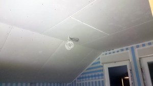 Tag 135: Dachgeschoss Rigips Decken und Schrägen – Heim am Main